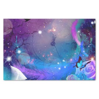 Abstract Vintage Retro Time Clock Concept Collage Tissue Paper | Zazzle