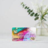 Abstract watercolor art Credit Card Style Gold | Zazzle