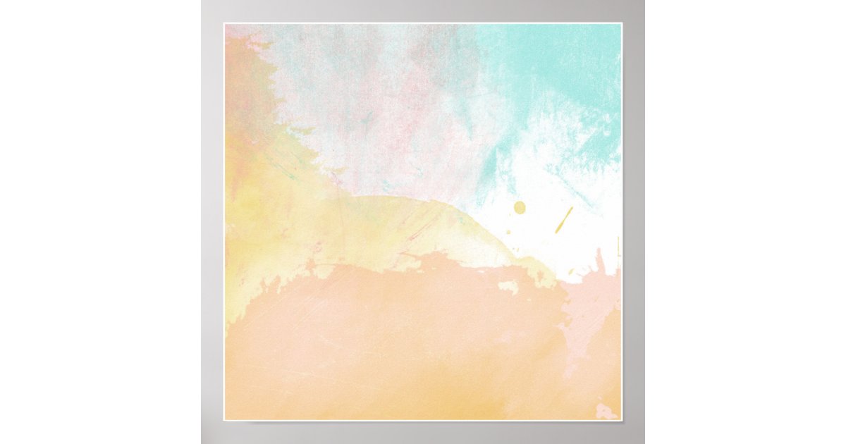 abstract watercolor design poster | Zazzle