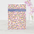 Abstract Watercolor Dots and Spots Birthday Card | Zazzle