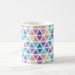 Abstract Watercolor Geometric (Coral Reef Tones) Coffee Mug | Zazzle