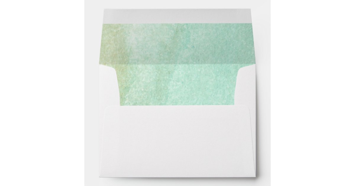 abstract watercolor hand painted envelope | Zazzle