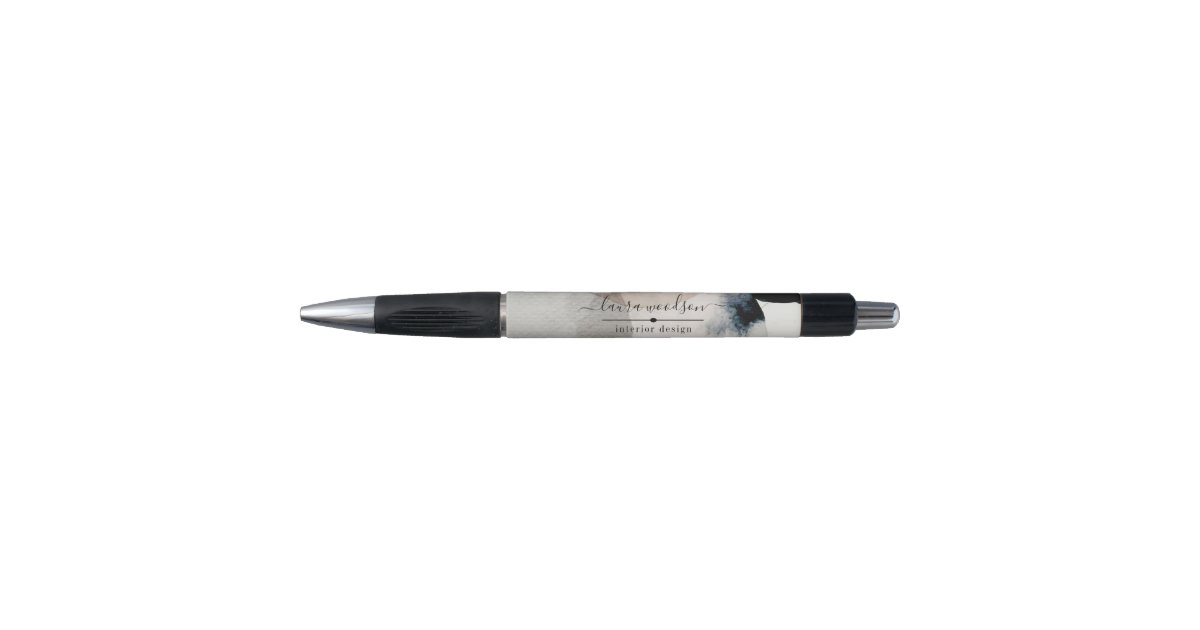 Abstract Watercolor Shapes Interior Designer Pen | Zazzle