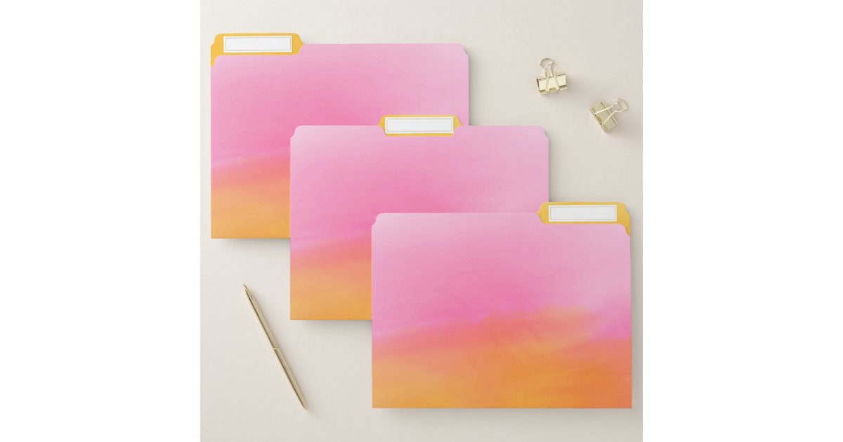 Abstract Watercolor Soft Background File Folder | Zazzle