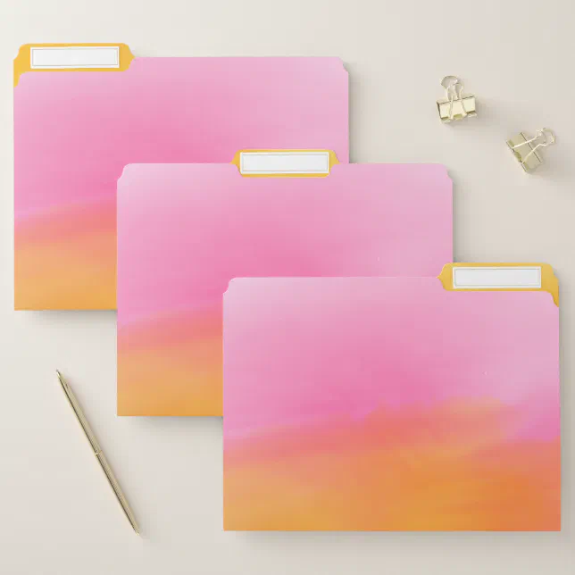 Abstract Watercolor Soft Background File Folder | Zazzle