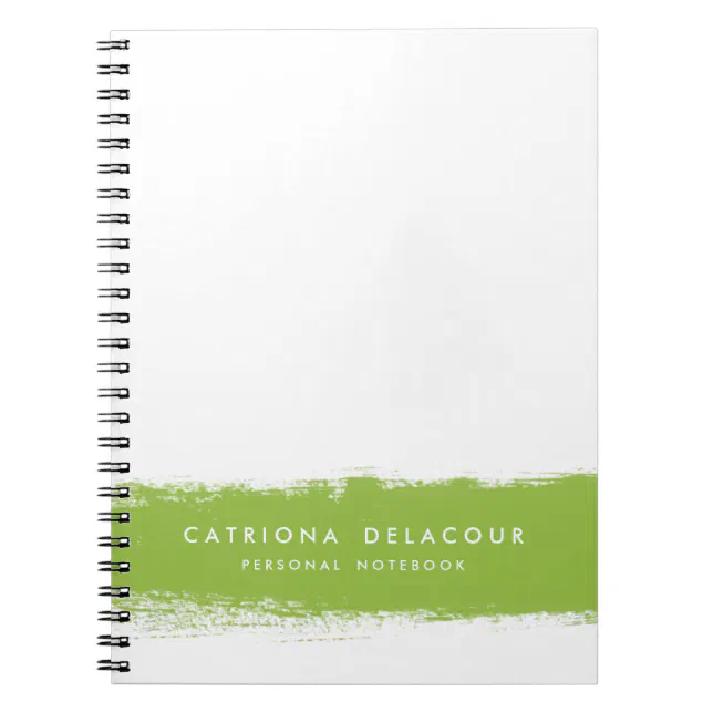 Abstract Watercolor Splash Personalized Notebook | Zazzle