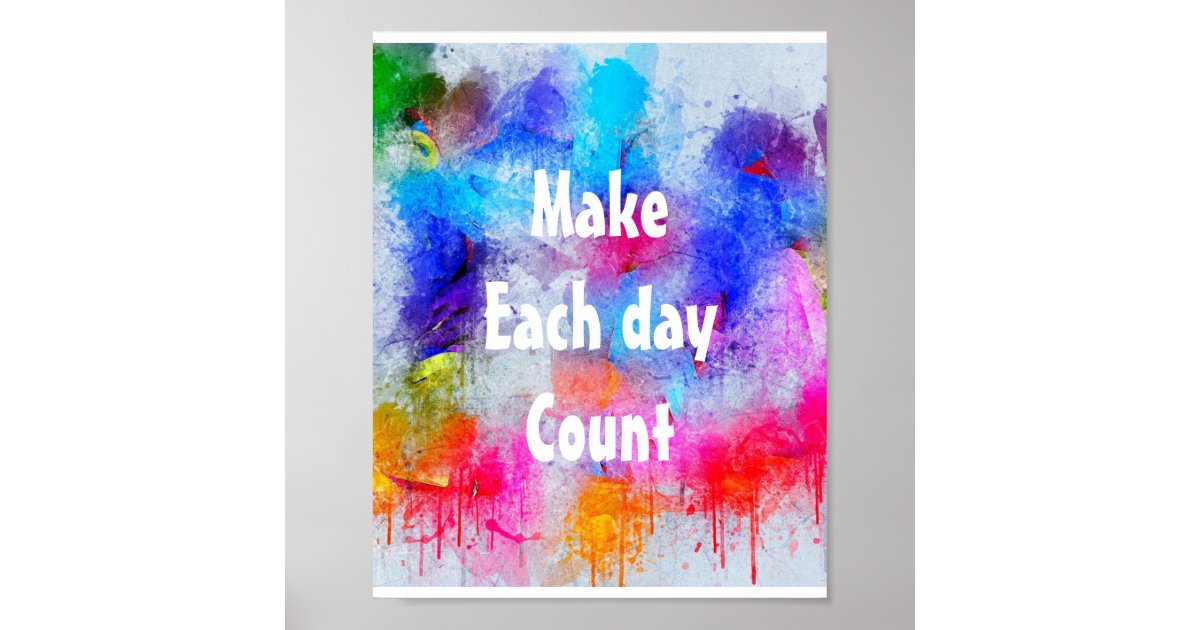 Abstract Watercolor Vintage Motivational Poster | Zazzle