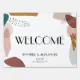 Abstract watercolor welcome sign | Zazzle