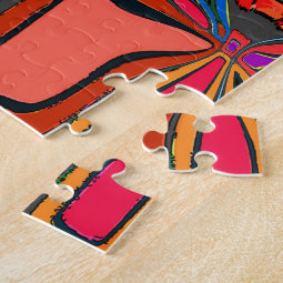 Abstract Window & Stain Glass Jigsaw Puzzle | Zazzle