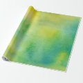 Abstract Yellow and Green Wrapping Paper | Zazzle