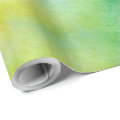 Abstract Yellow and Green Wrapping Paper | Zazzle