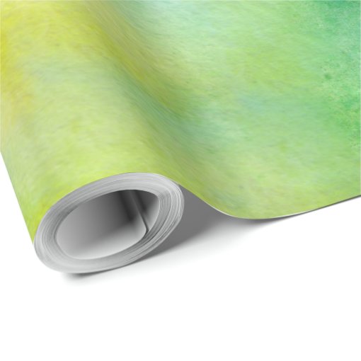 Abstract Yellow and Green Wrapping Paper | Zazzle