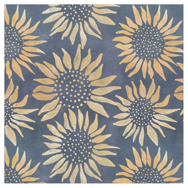 Sunflowers Fabric | Zazzle