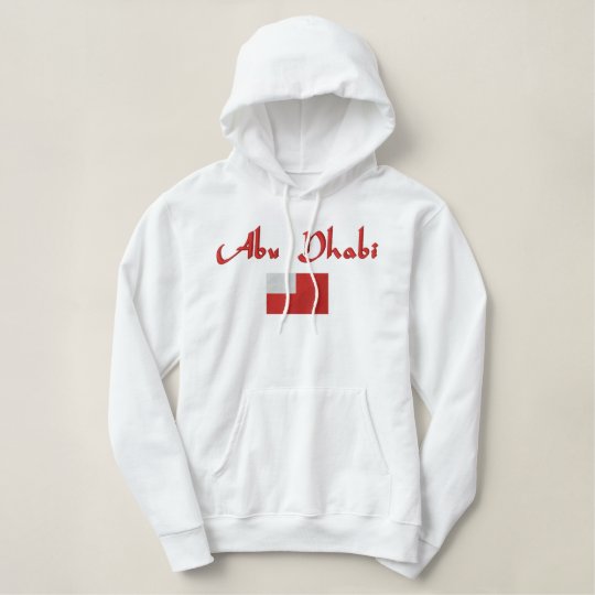 Abu Dhabi Flag Embroidered Hoodie | Zazzle.com