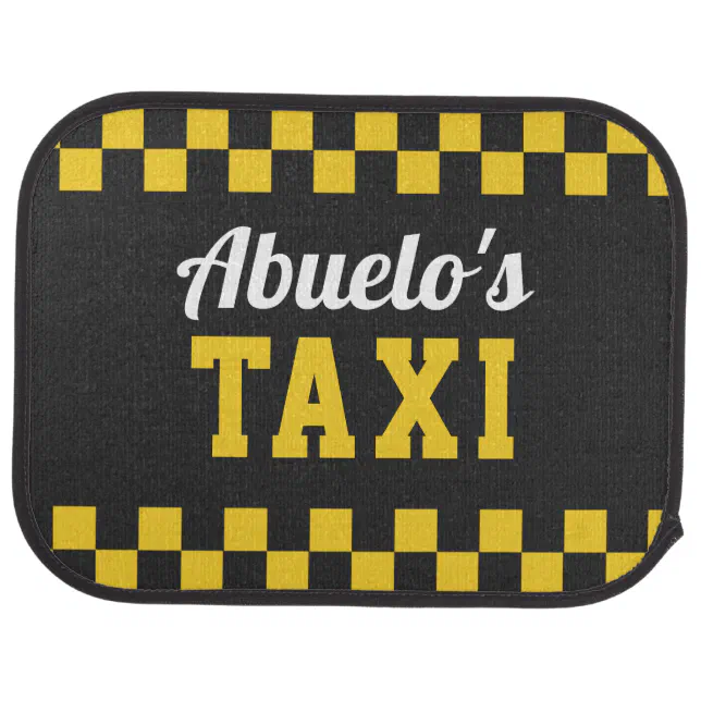 Abuelo's Taxi | Funny Grandfather Car Floor Mat | Zazzle