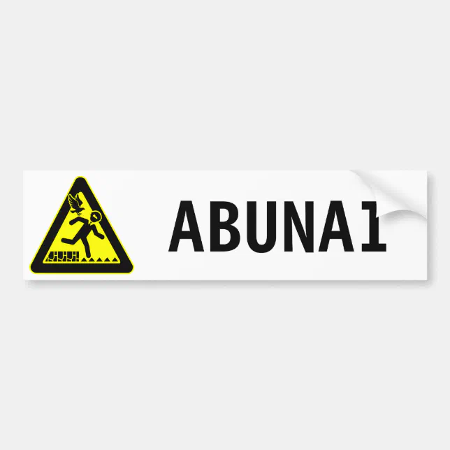 Abunai Bumper Sticker | Zazzle