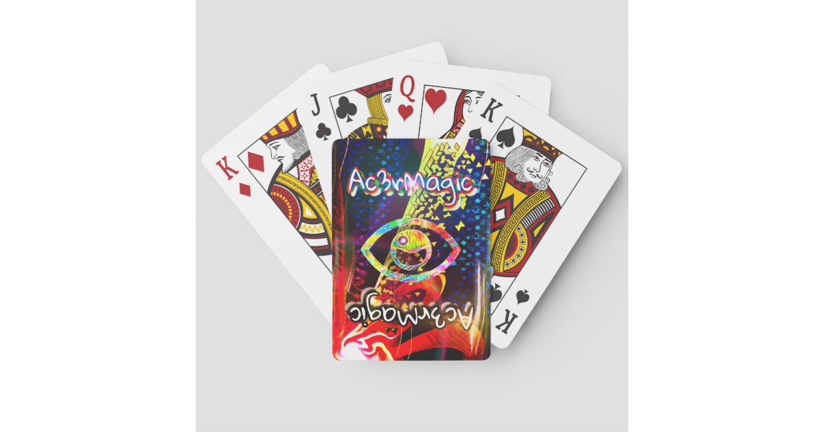 Ac3rMagic All Seeing Eye playing cards | Zazzle
