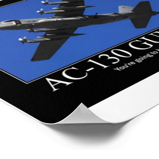 AC-130 Gunship Motivational Poster | Zazzle