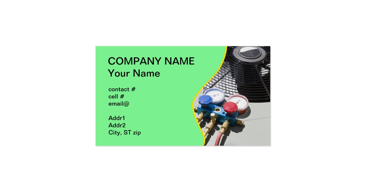 AC maintenance Business Card | Zazzle
