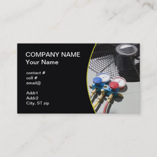 Air Conditioning Business Cards - Business Card Printing | Zazzle