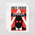 AC Propaganda - Obey Order Postcard | Zazzle