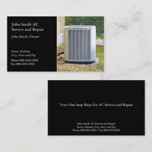 Air Conditioning Business Cards - Business Card Printing | Zazzle