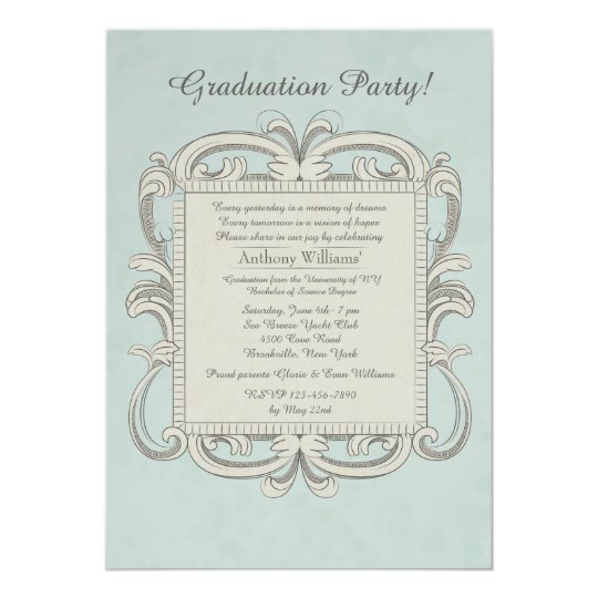 Academic Frame Graduation Invitation | Zazzle.com
