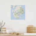 Acadia map poster | Zazzle