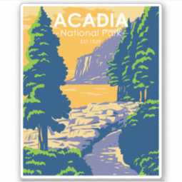 Acadia National Park Bar Harbor Sticker | Zazzle