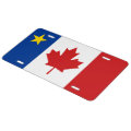Acadian Canadian Flag Mix License Plate | Zazzle