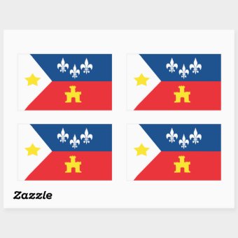 Acadiana Cajun Flag Stickers | Zazzle