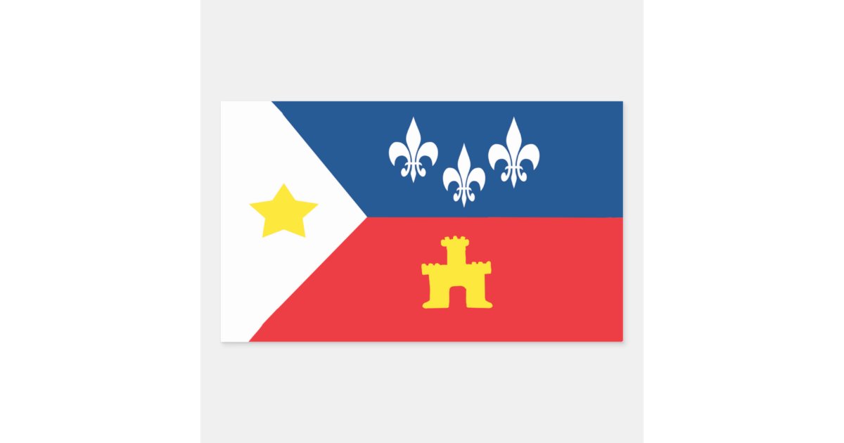 Acadiana Cajun Flag Stickers | Zazzle