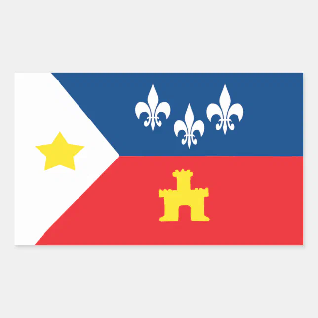 Acadiana Cajun Flag Stickers | Zazzle