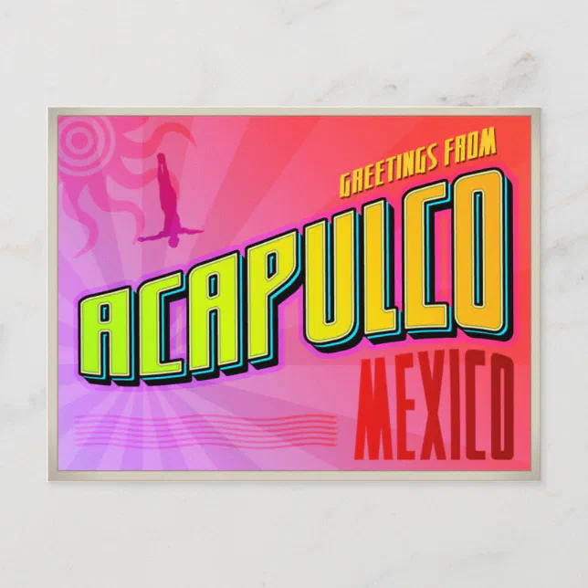 ACAPULCO POSTCARD | Zazzle