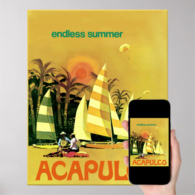 Acapulco travel poster | Zazzle