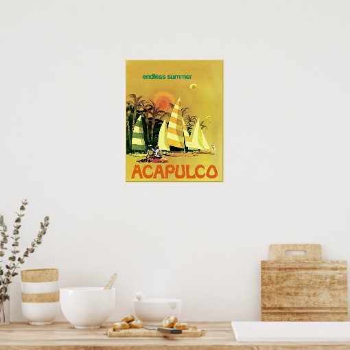 Acapulco travel poster | Zazzle