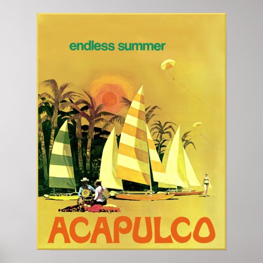 Acapulco travel poster | Zazzle.com