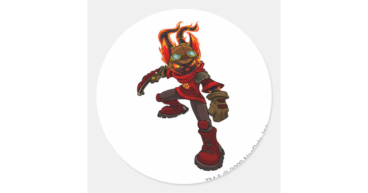 Acara Moltara Player Classic Round Sticker | Zazzle