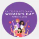 Accelerate Action International Women's Day 2025 Classic Round Sticker ...