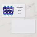 Acceptance Quote Blue Green Purple Business Card | Zazzle