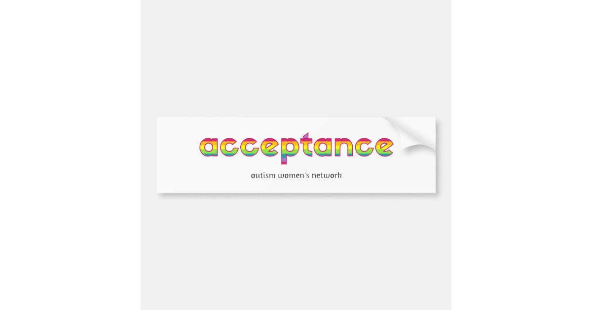 acceptance stickers | Zazzle
