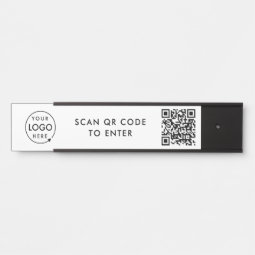 Access Control | QR Code Security Lock Entry Door Sign | Zazzle