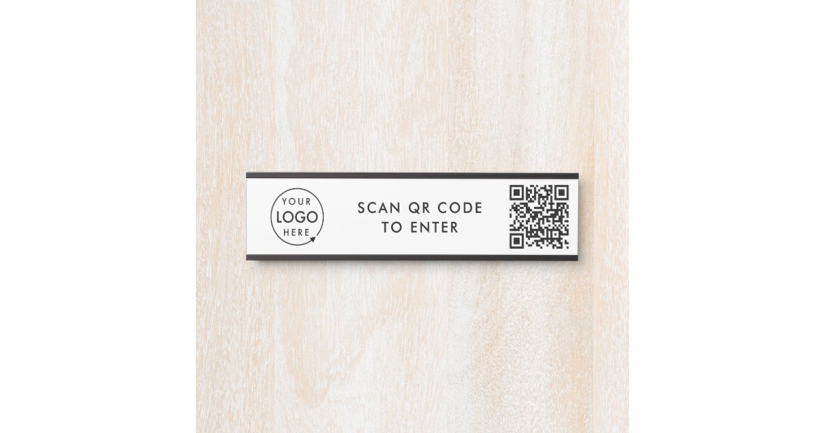Access Control | QR Code Security Lock Entry Door Sign | Zazzle