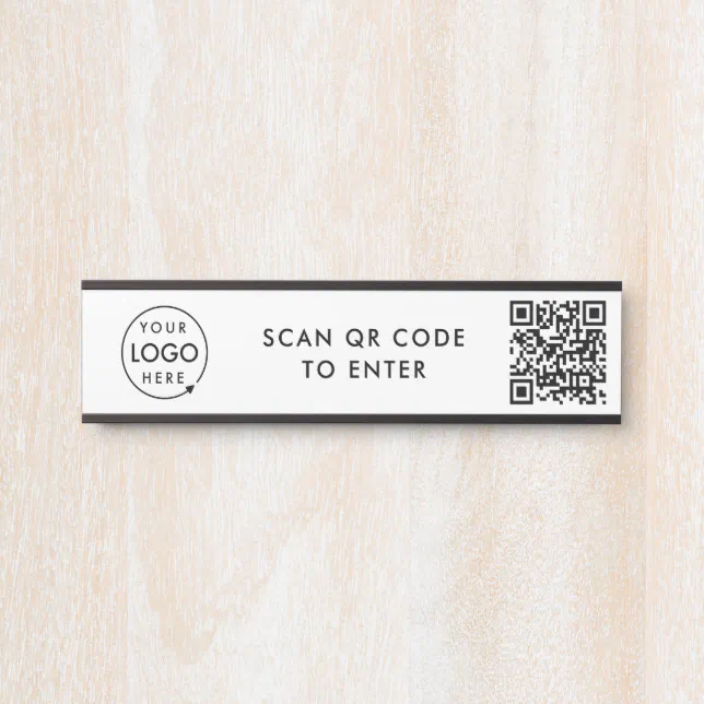 Access Control | QR Code Security Lock Entry Door Sign | Zazzle
