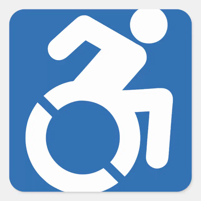 Accessible Icon Small Stickers | Zazzle