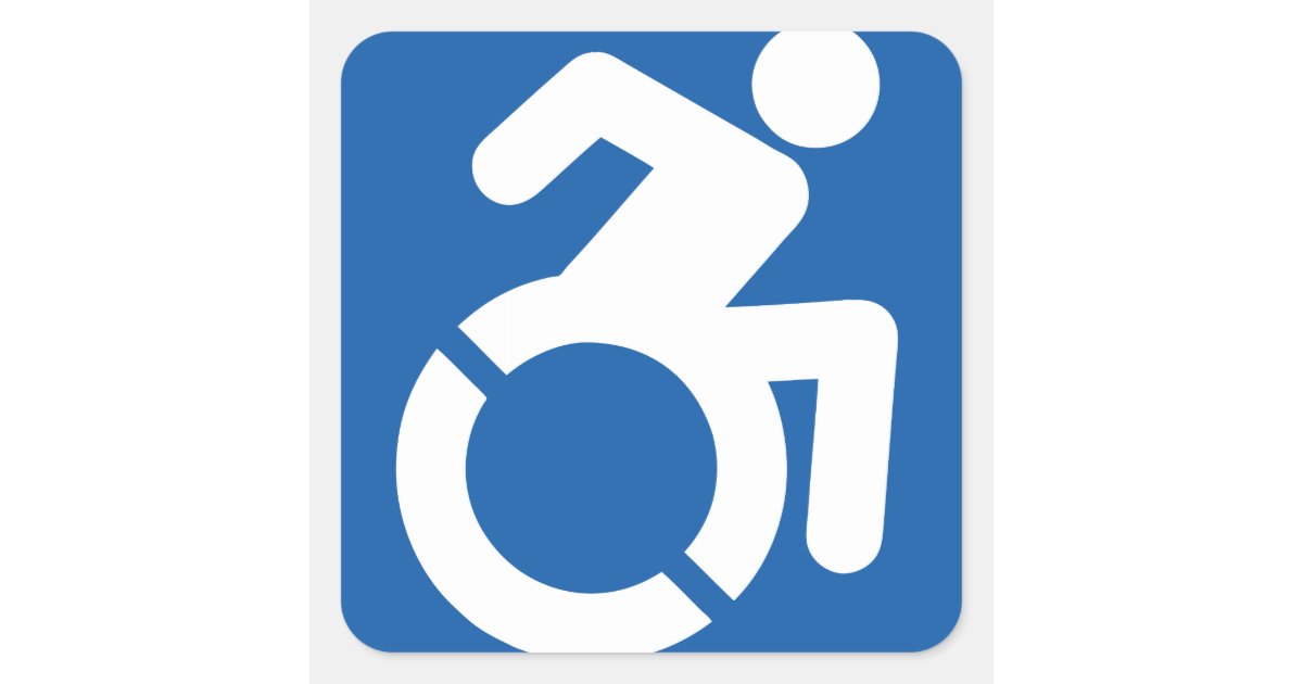Accessible Icon Small Stickers | Zazzle
