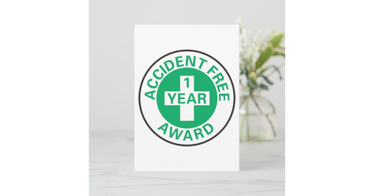 Accident Free Award Invitation | Zazzle