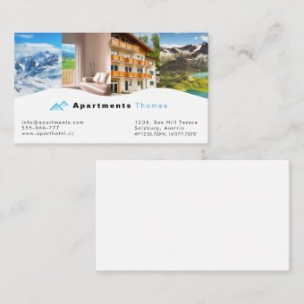 Accommodation, Hotel & Resort Business Card | Zazzle