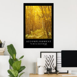 Accomplishment Poster | Zazzle