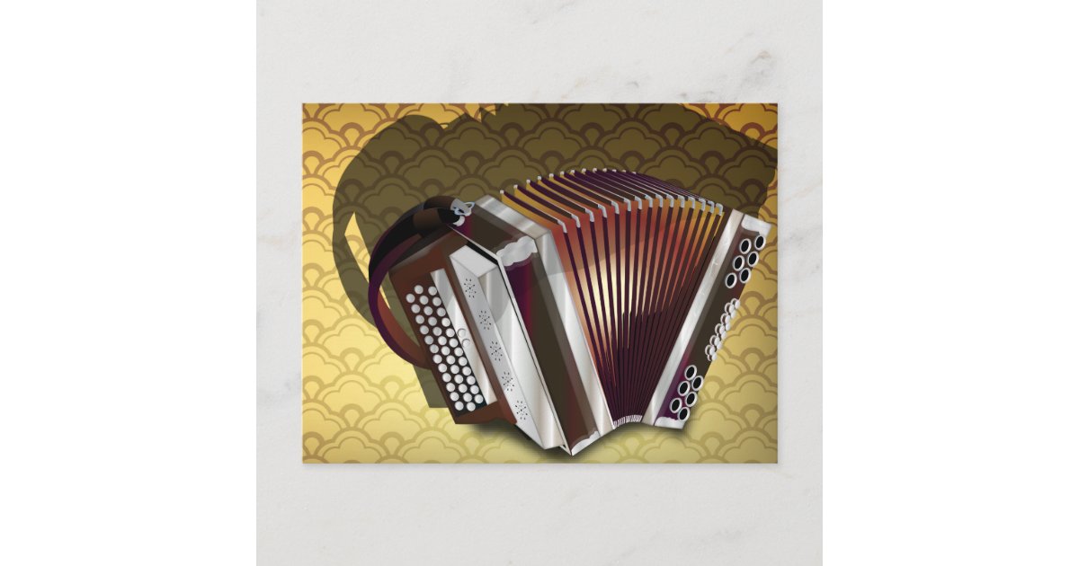 Accordion Postcard | Zazzle